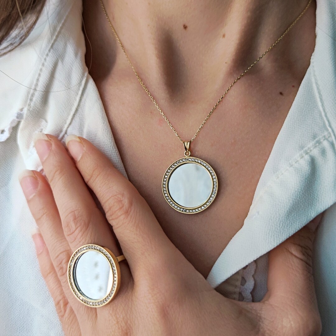 Mirror Ring for Protection, Silver Ring, Witch Jewelry, Talisman Amulet ...