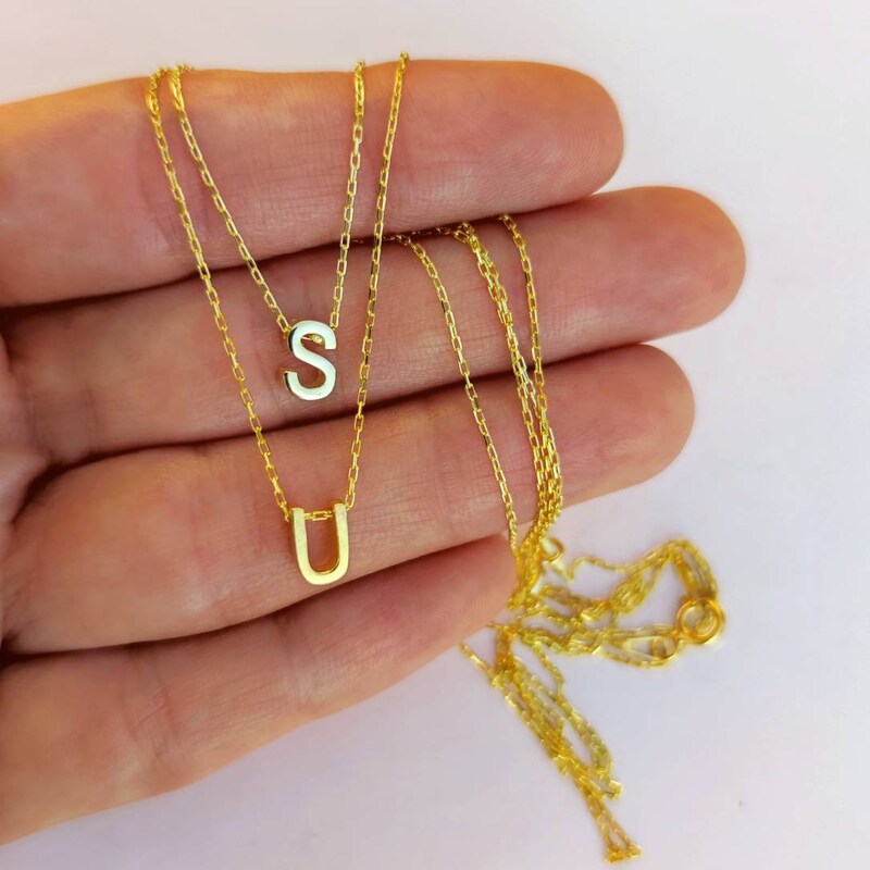 Letter Pendant - Etsy