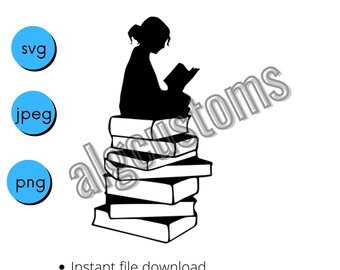 Books Stack Stencil - Etsy