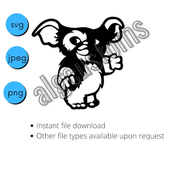 Gizmo Gremlins Stencil Svg Jpeg Png - Etsy