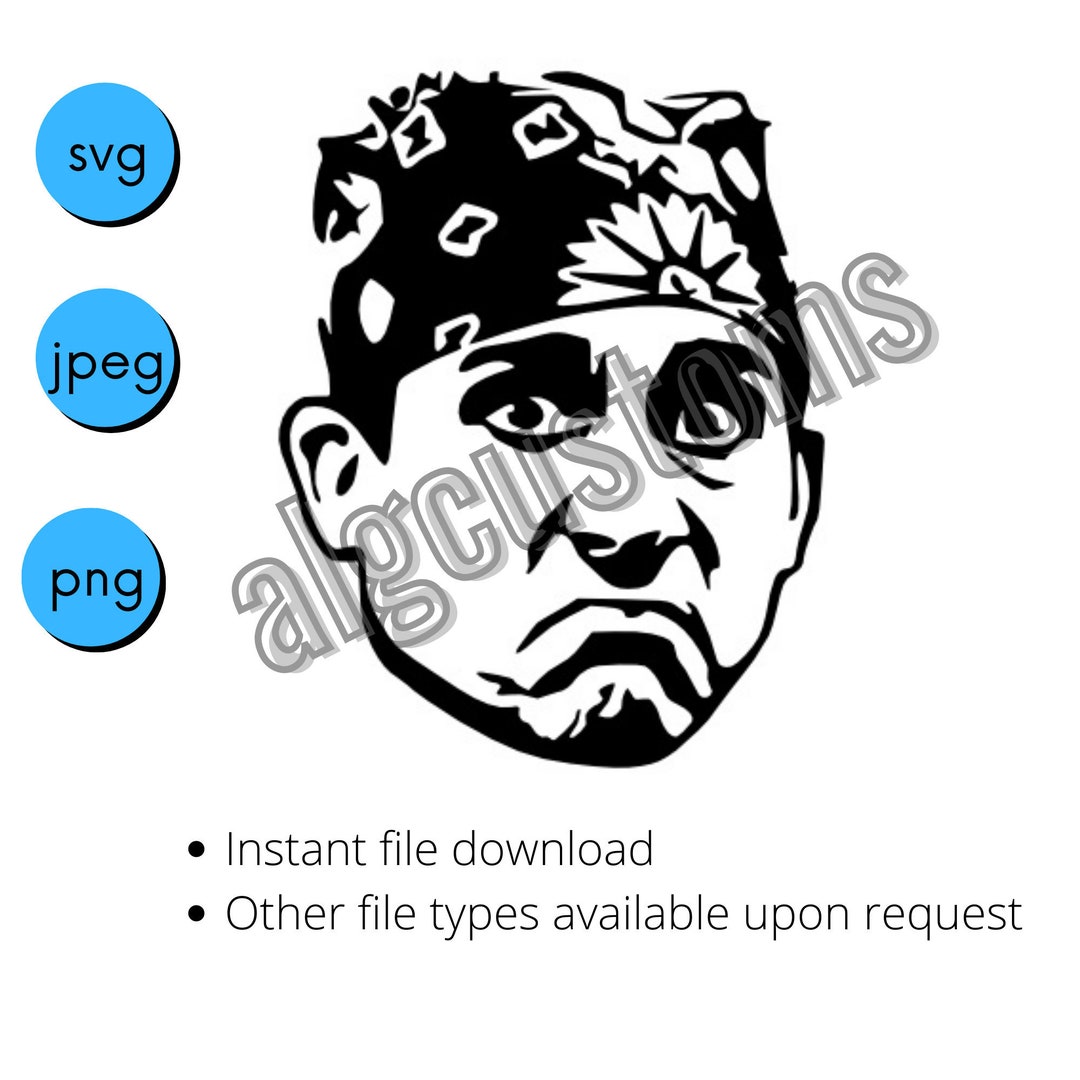 Prison Mike the Office Svg Jpeg Png Stencil Cricut Michael Scott - Etsy