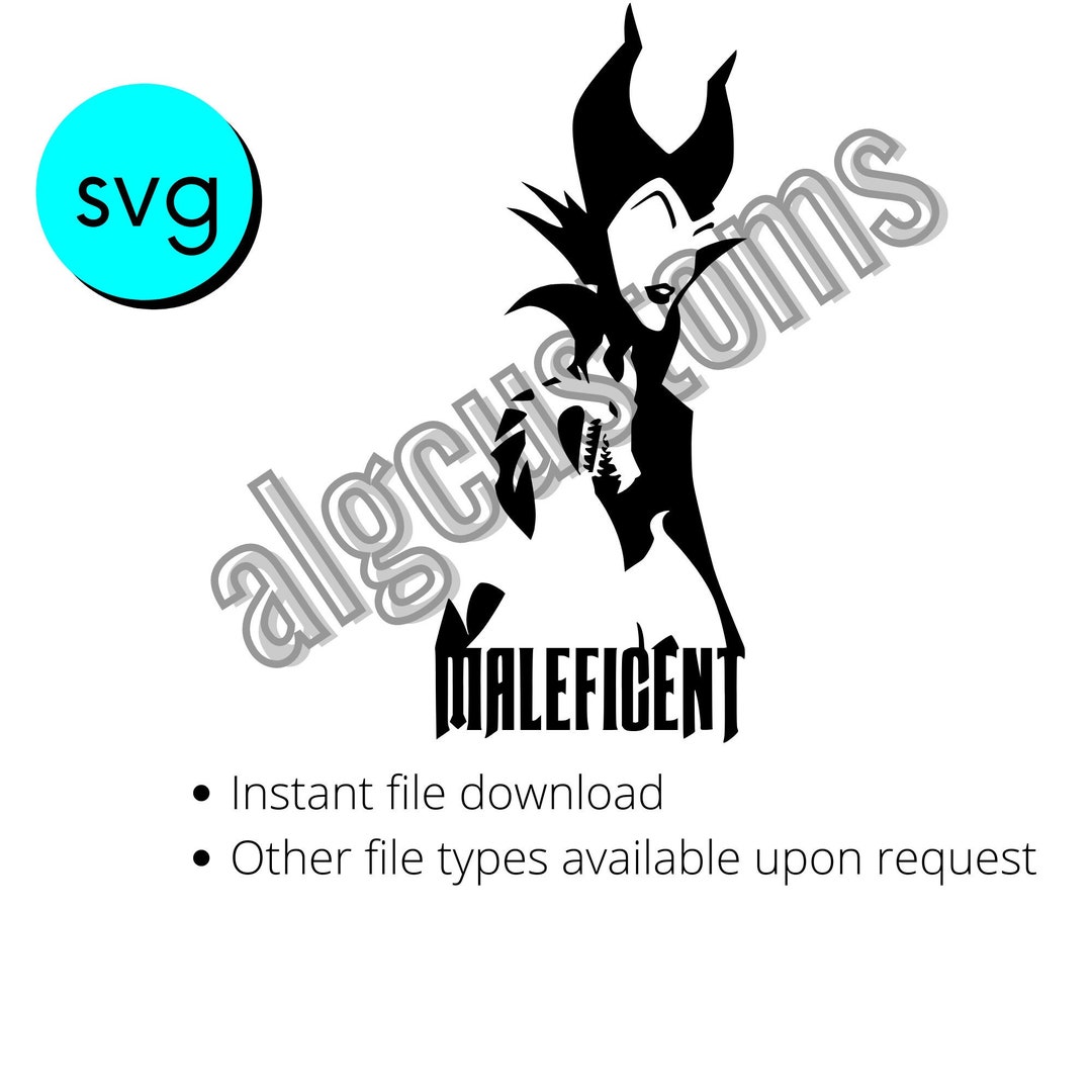 Maleficent Stencil Cricut File Download Svg - Etsy
