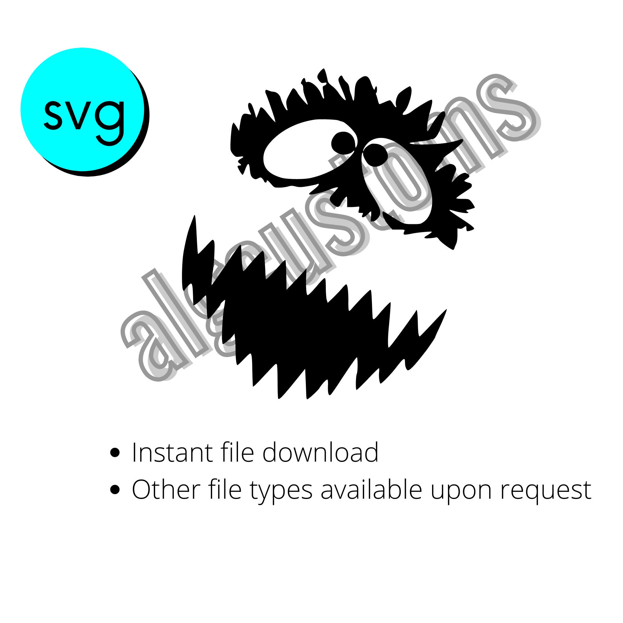 Rudolph Bumble Yeti Stencil Svg File Download - Etsy