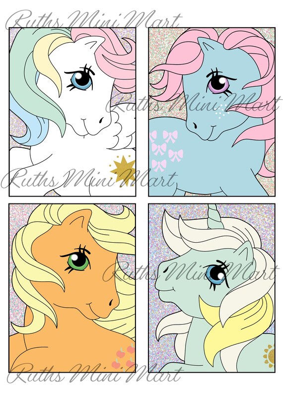 My Little Pony Box Layout A4 Art Print | Etsy