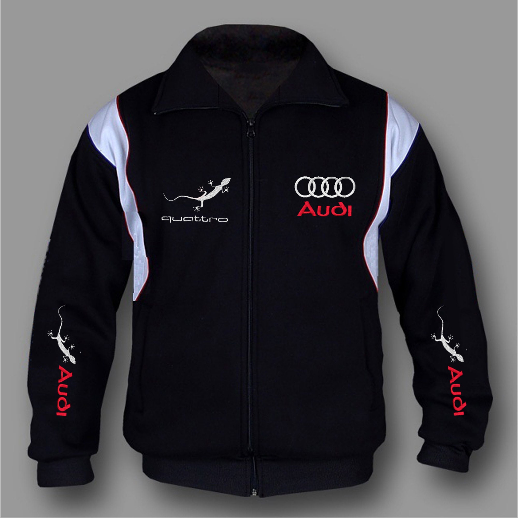 Handgemachte AUDI Quattro Jacke Sweatshirt Zip rs s linie a q | Etsy