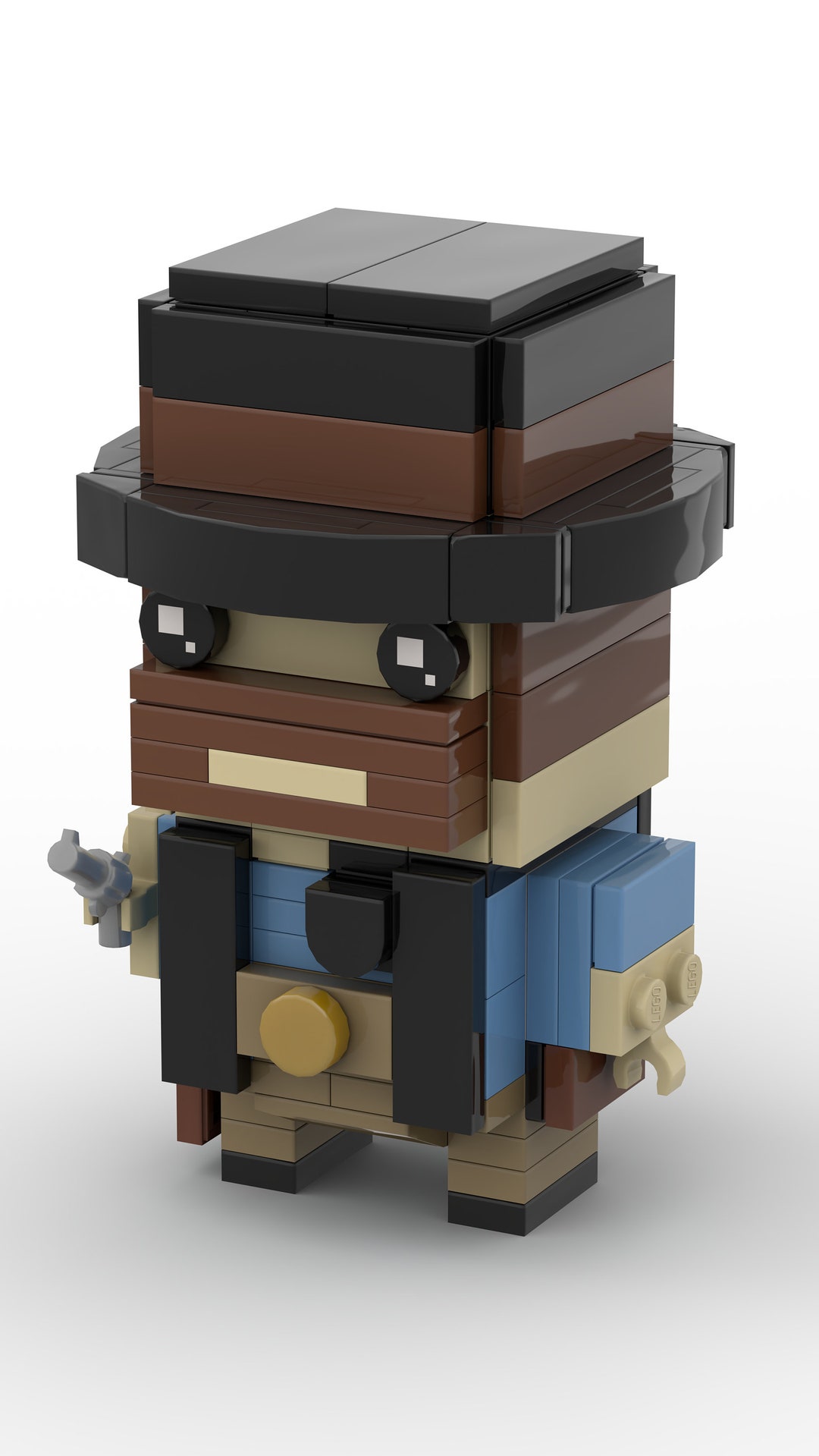 Arthur Morgan Moc Interlocking Blocks no Bricks - Etsy
