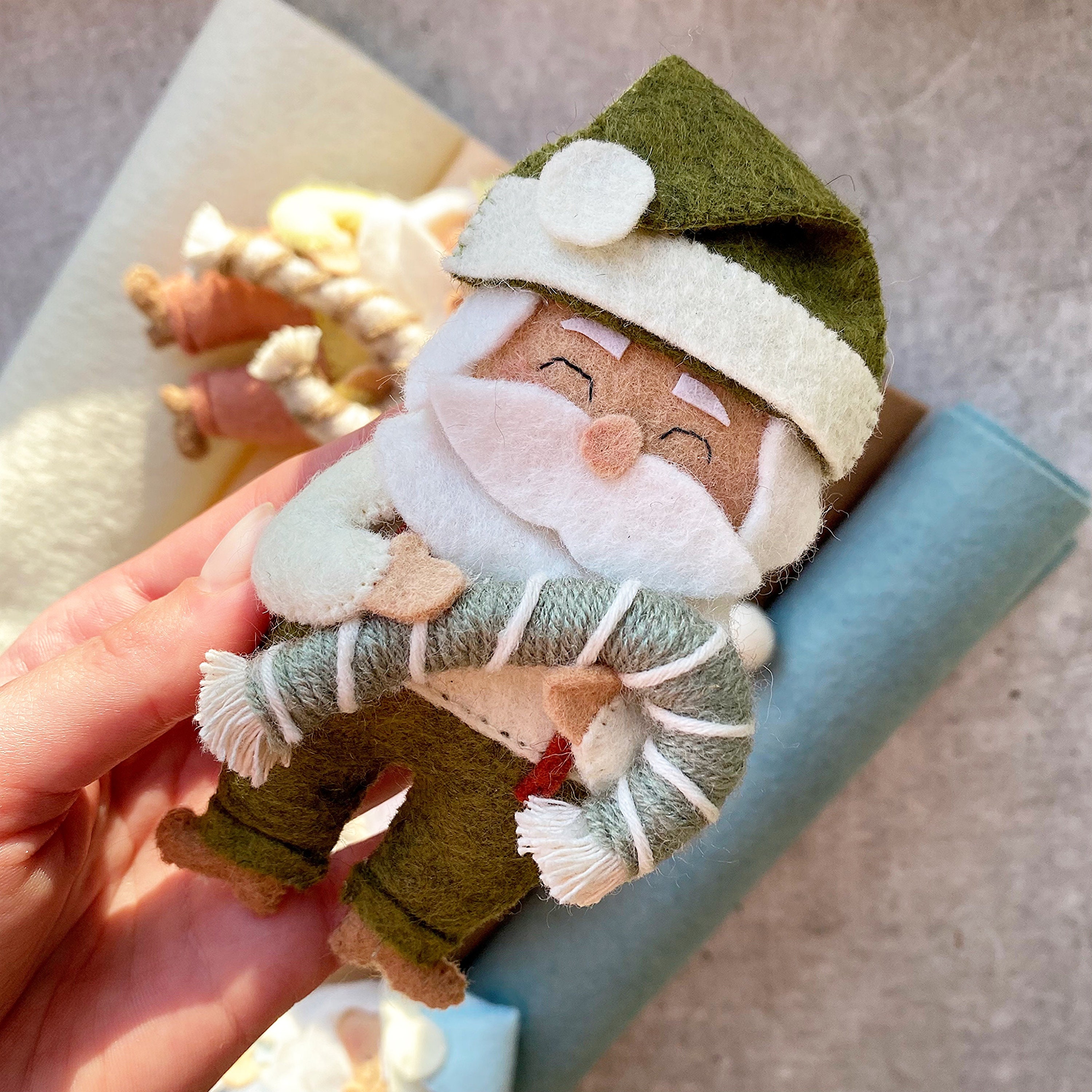 Felt Christmas Toy Santa Claus Felt Christmas Ornament Mrs - Etsy