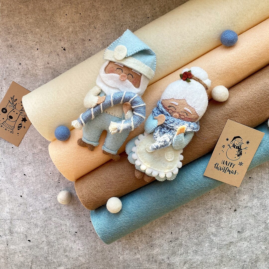 Felt Christmas Toy, Santa Claus, Felt Christmas Ornament, Santa Claus ...