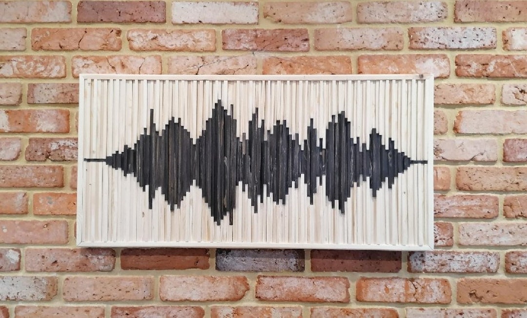 Wood Soundwave Art Sound Wave Sculpture Wall Wood Wall Art - Etsy