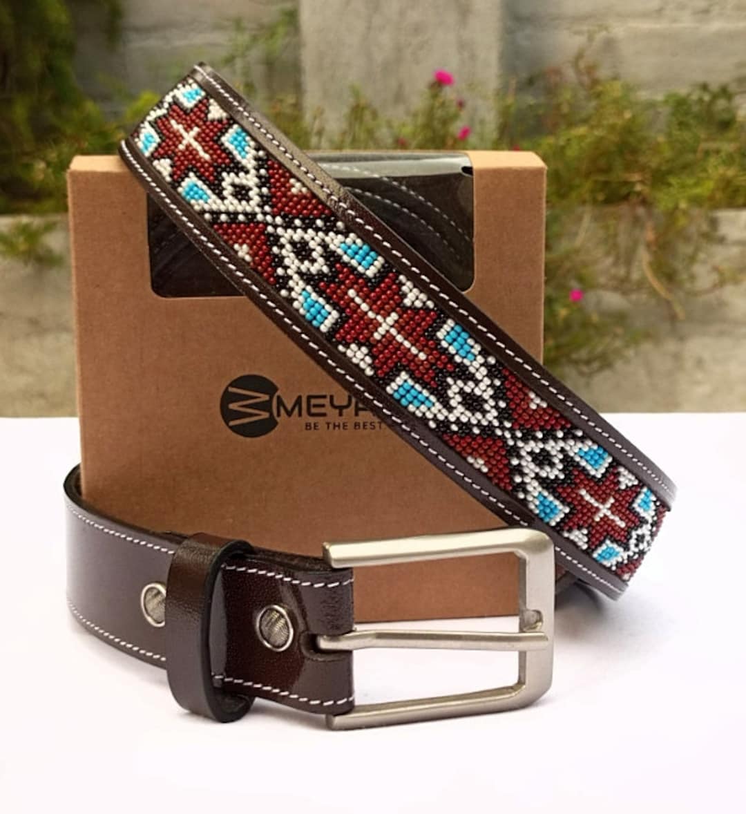 Bead Belt for Men and Women-casual Belt-cowboy Belt-native American ...