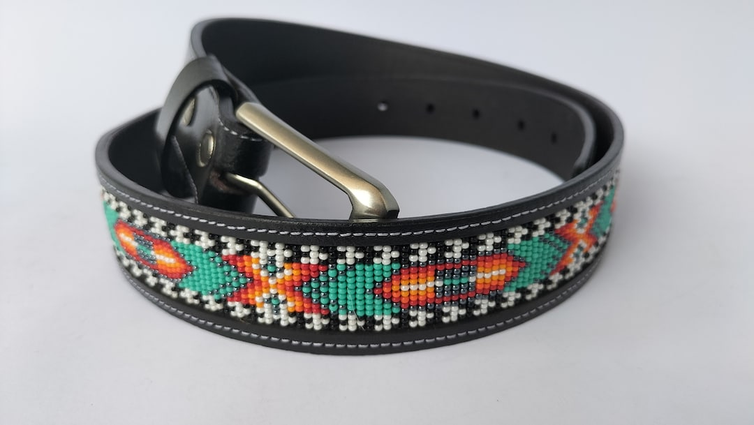 Black Leather Snap Belt Men's Leather Belt Western Leather Belt ...