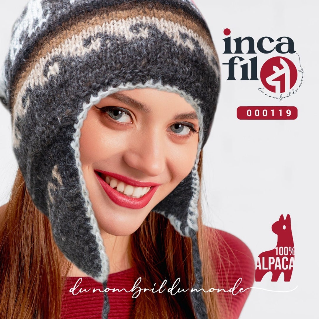 Adult Peruvian Hat (chullo), Traditional From the Andes of Peru, 100% ...