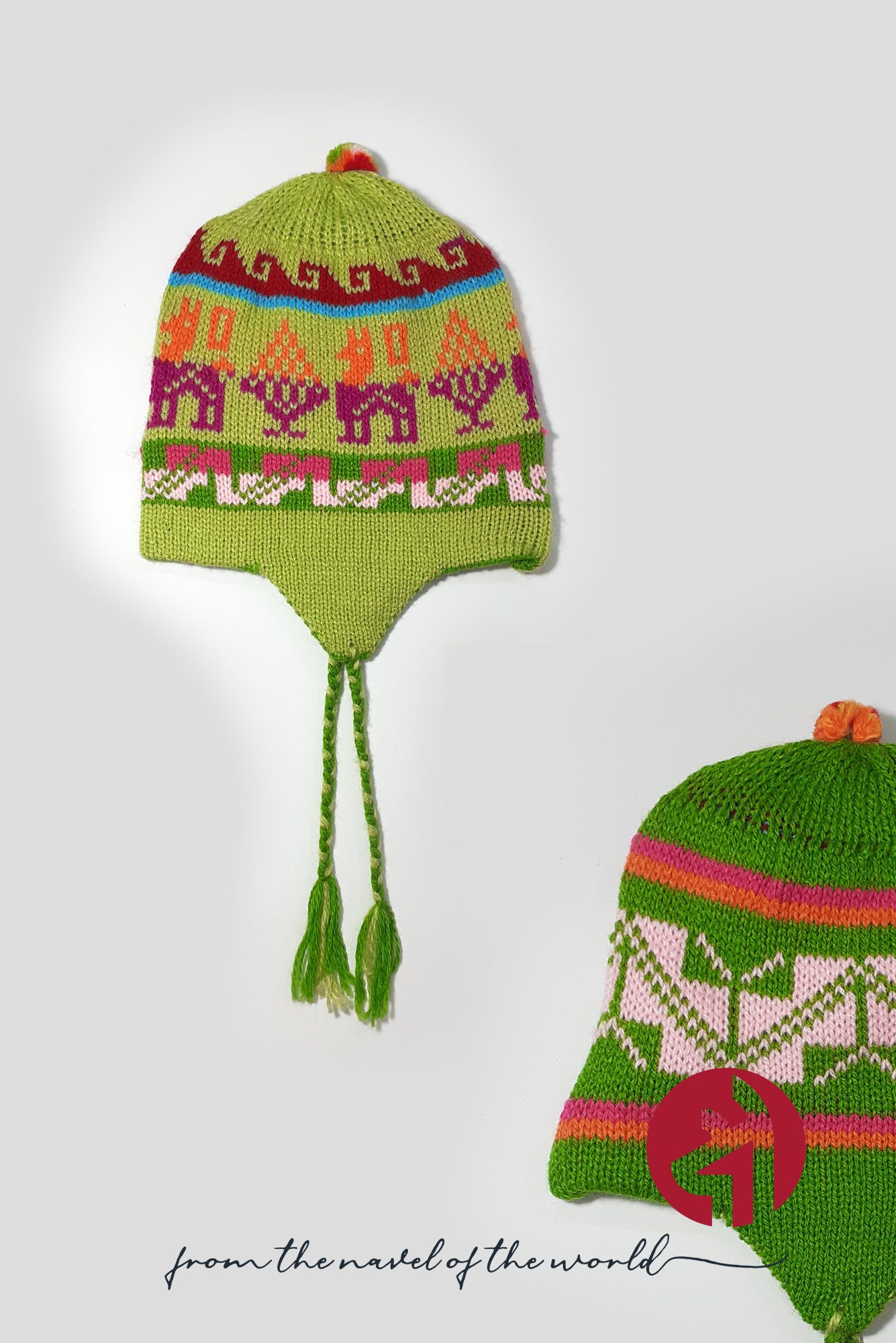 Peruvian Hat (chullo) for Children, Reversible, Handmade, Multi Colors ...