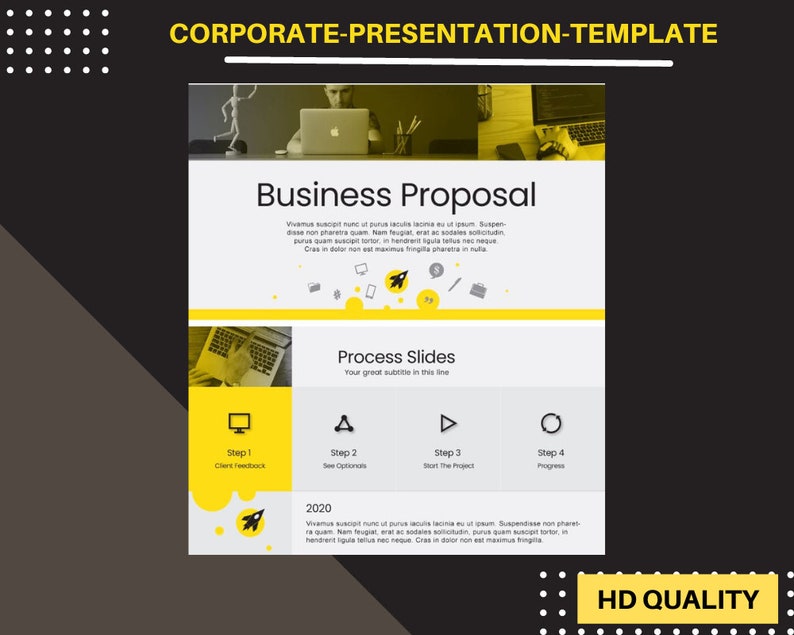 Professional Corporate Presentation Template - High Definition Quality ...