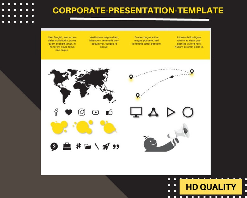 Professional Corporate Presentation Template - High Definition Quality ...