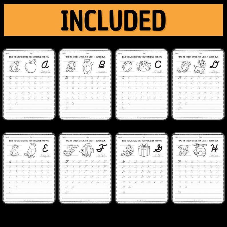 Enhance Cursive Writing Skills With Our Cursive Handwriting Practice ...