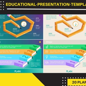 Educational Presentation Templates for Online Lessons Complete Set ...
