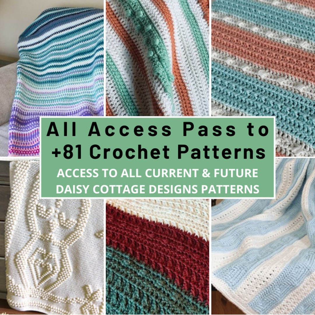 Bundle for 80 Crochet Patterns, Amigurumi, Blankets, Colorful Yarns ...