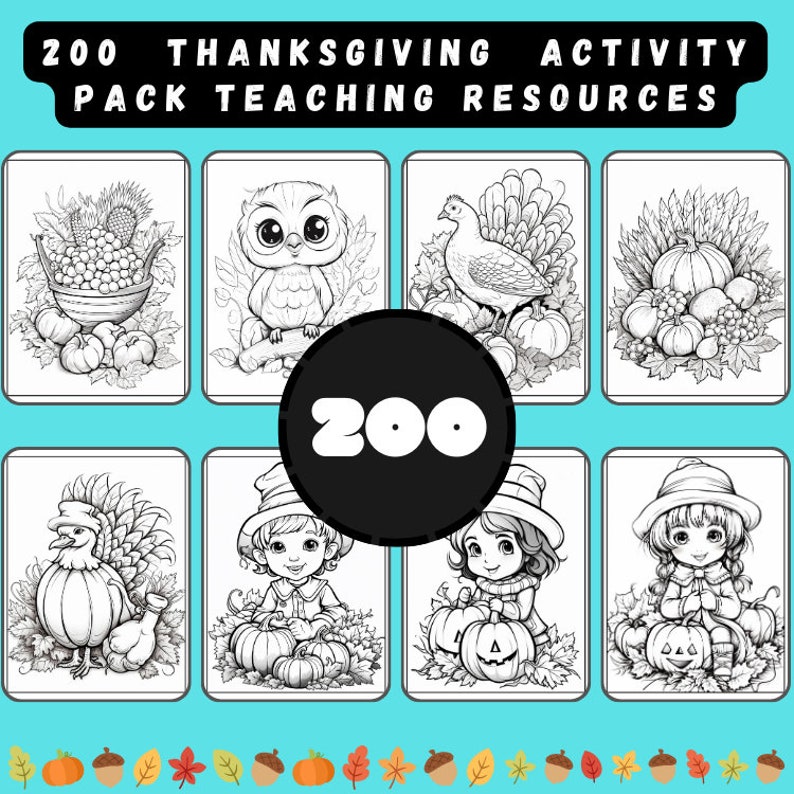 Ultimate Thanksgiving Activity Pack : 200 Teaching Resources and Fun ...