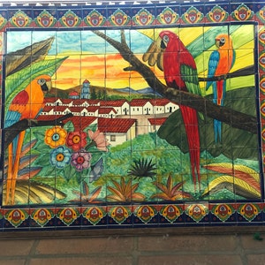 Talavera Mural 51 X 38.5 Mexican Tile Mural Mexican Wall Art - Etsy