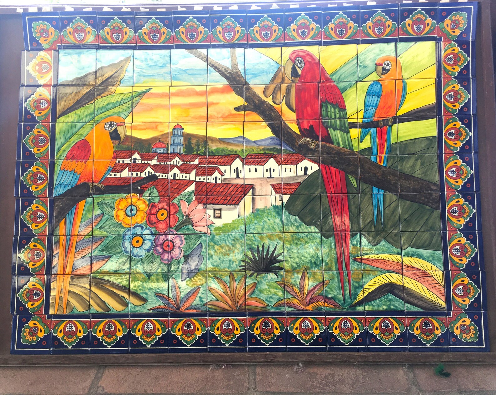 Talavera Mural 51 X 38.5 Mexican Tile Mural - Etsy