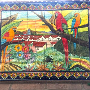 Talavera Mural 51 X 38.5 Mexican Tile Mural Mexican Wall Art - Etsy