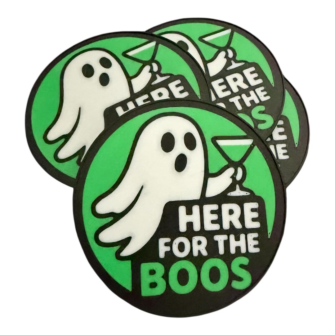 Printnovex Halloween Ghost Drinks Coasters, 9cm Diameter, Pack of 4 ...
