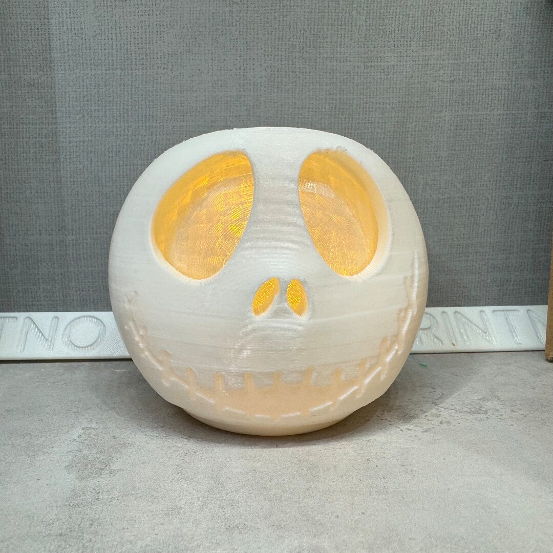 Printnovex Light up Jack Skellington Themed Jack O Lantern Halloween ...