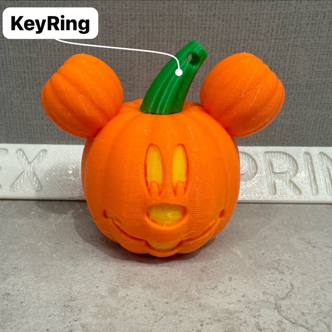 Printnovex Mickey Themed Pumpkin Keyring MNSSHP Halloween Decoration - Etsy