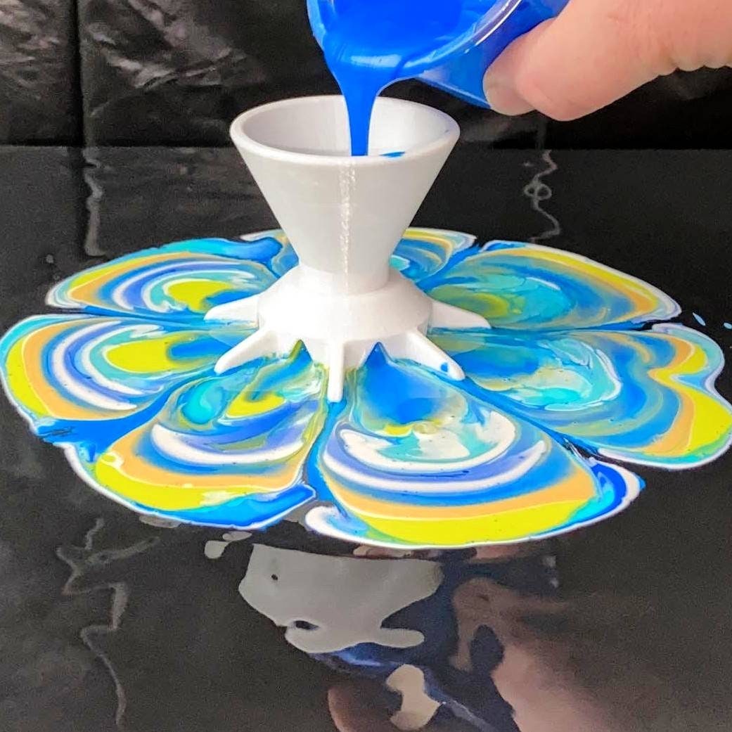 Paint Pouring Flower Funnel - Etsy