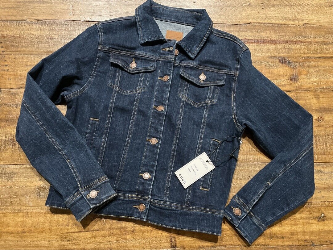 Judy Blue Classic Dark Denim Jacket - Etsy