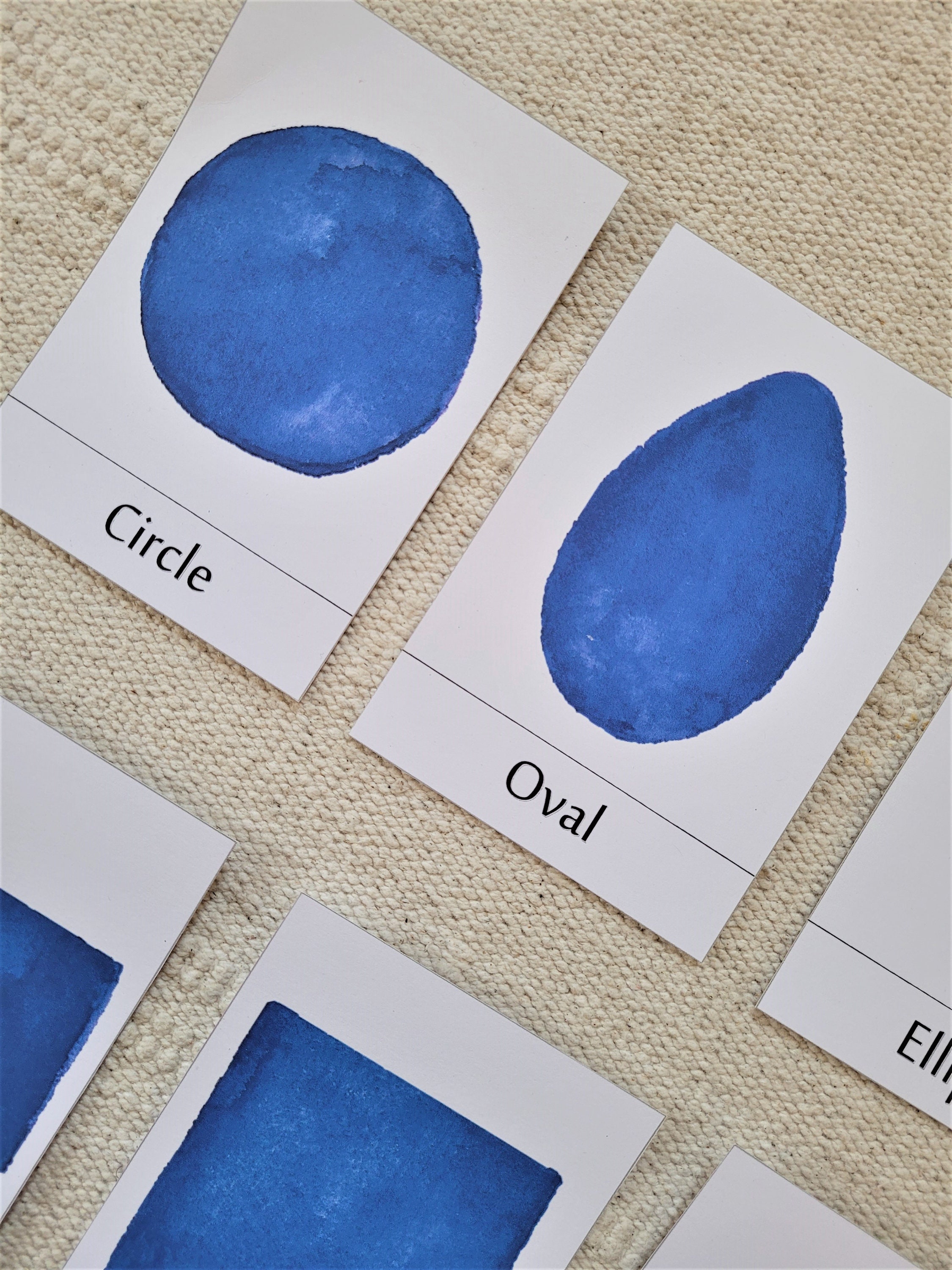 Montessori 3-part Geometric Shapes & Shapes Poster | Etsy