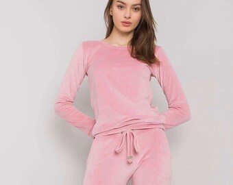 Pink Velvet Velour Set - Etsy