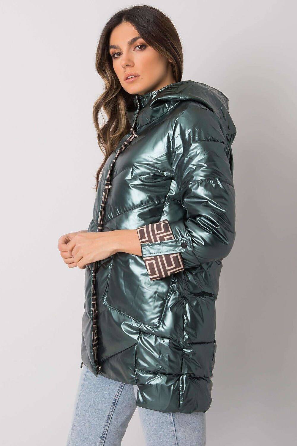 QUILTED METALLIC Puffer Parka PVC Jacketpuffer Jacket Puffer - Etsy