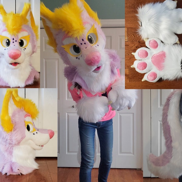 Furry Head and Paws and Tail - Etsy
