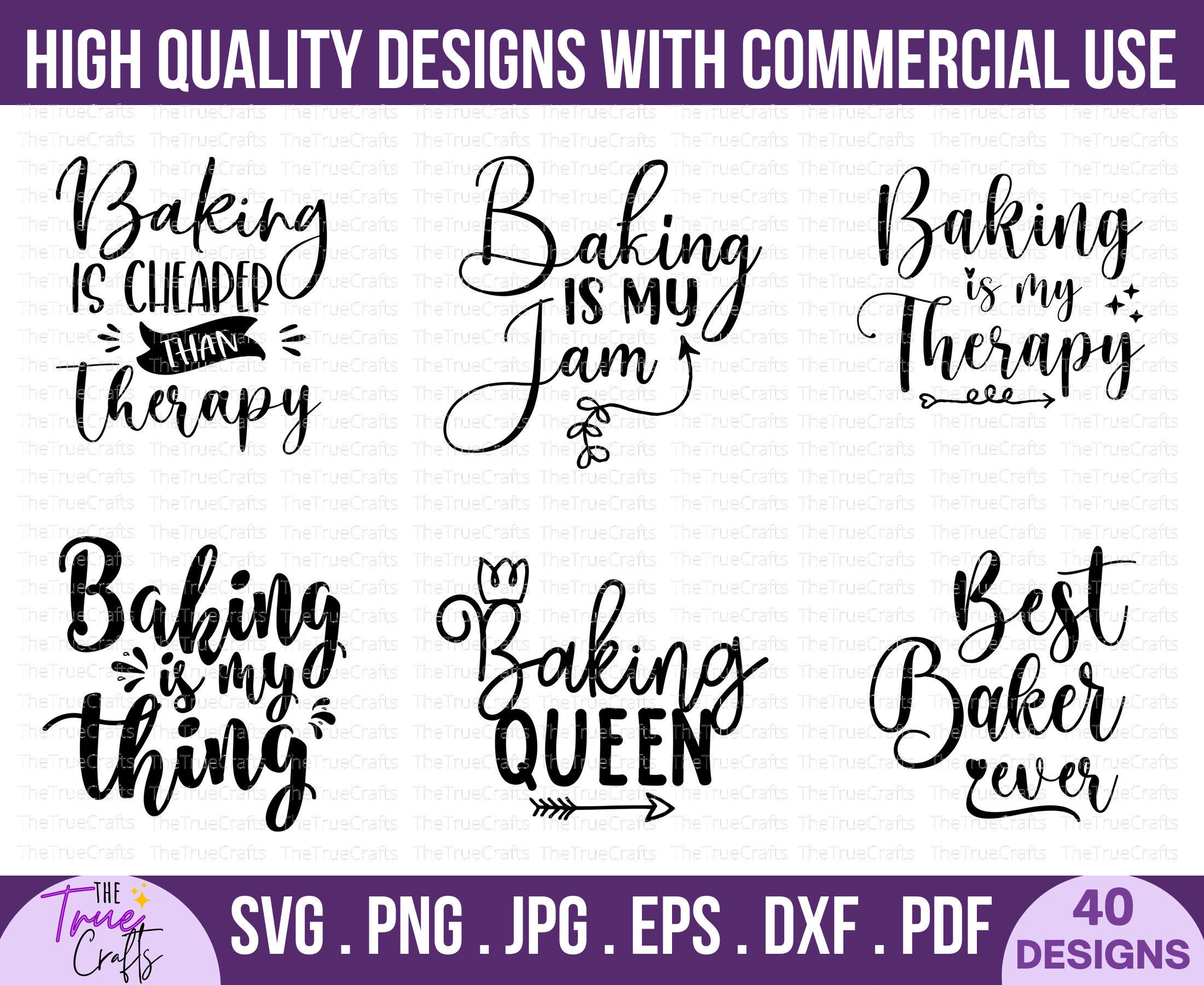 Baker Svg Mega Bundle - Baking Lover Svg Bundle, Cookie Baker, Funny ...