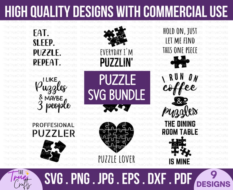 Puzzle Svg Bundle Gifts for Jigsaw Puzzle Lover Funny - Etsy