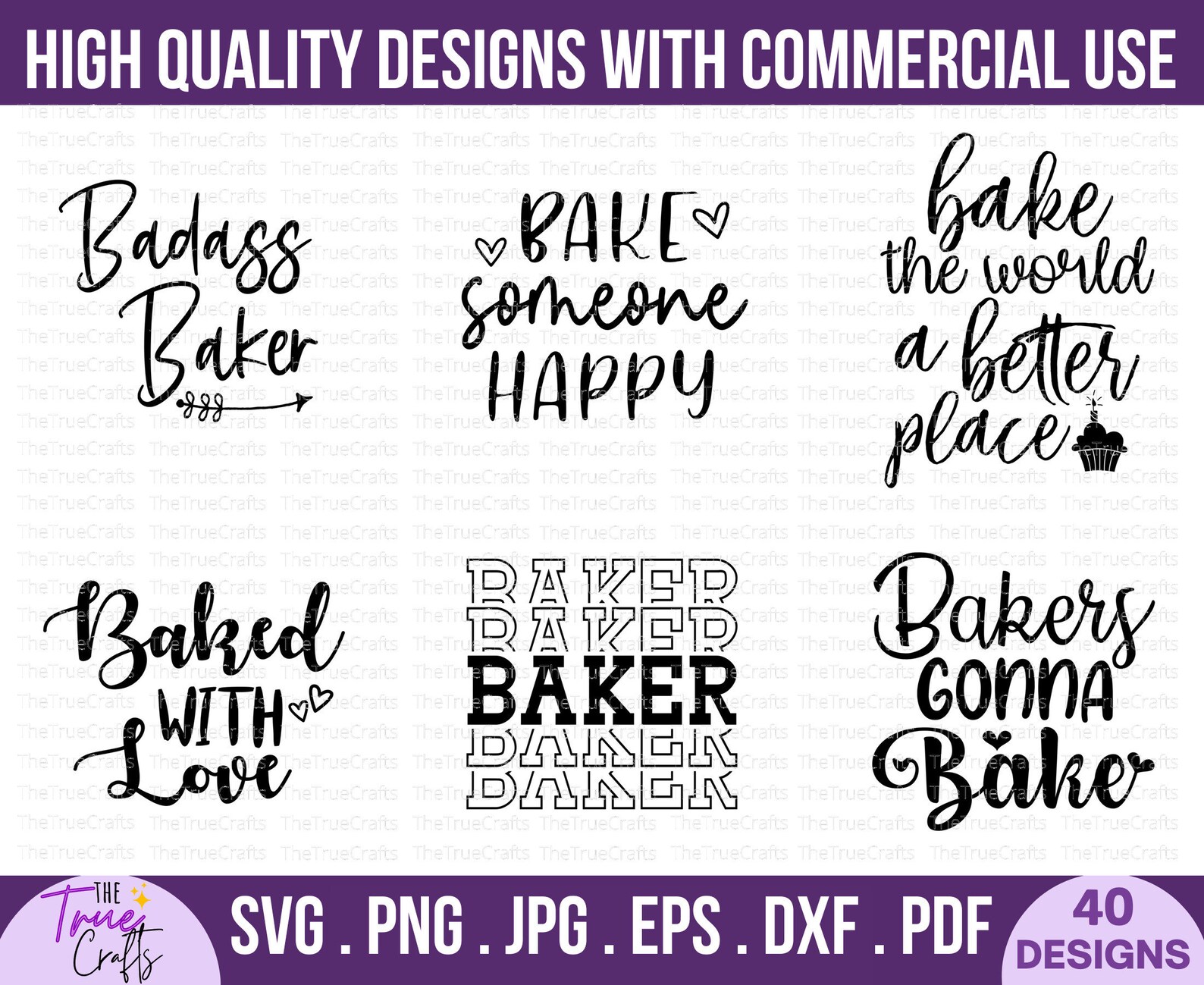 Baker Svg Mega Bundle - Baking Lover Svg Bundle, Cookie Baker, Funny ...
