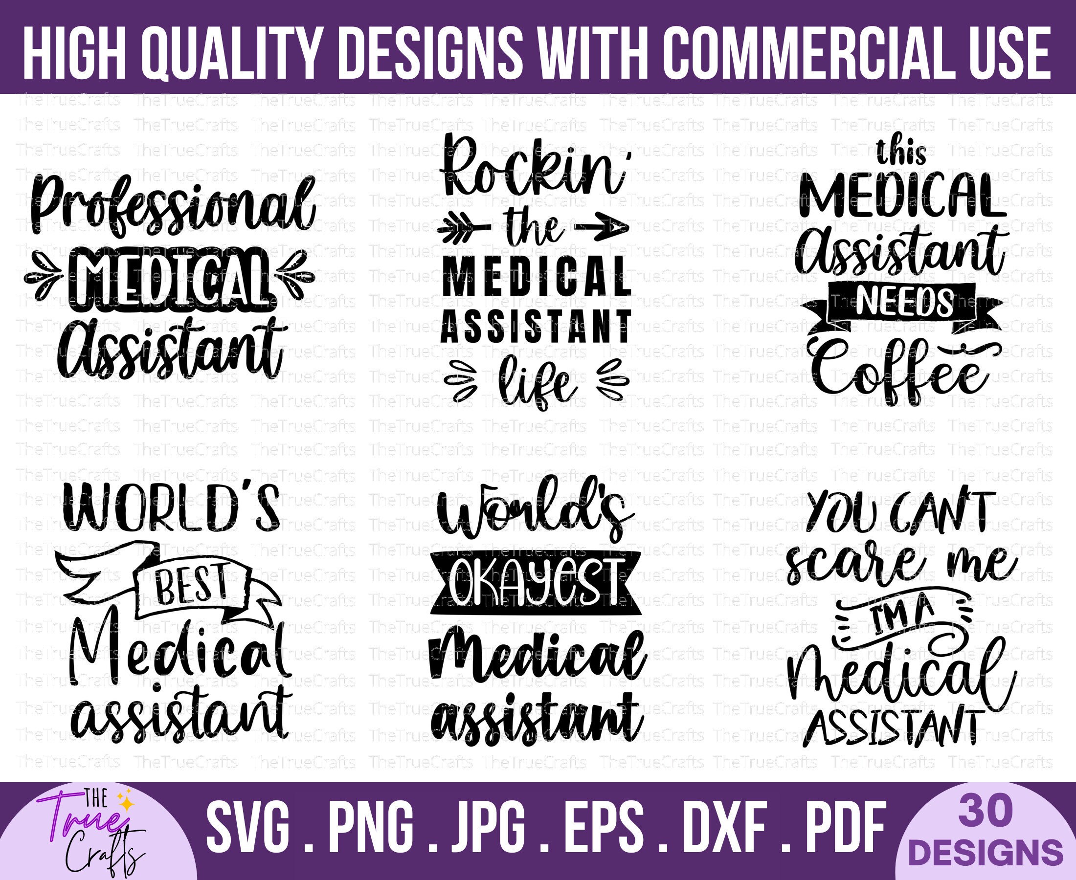 Medical Assistant Svg Bundle Funny Nursing Svg Nurse Gift - Etsy
