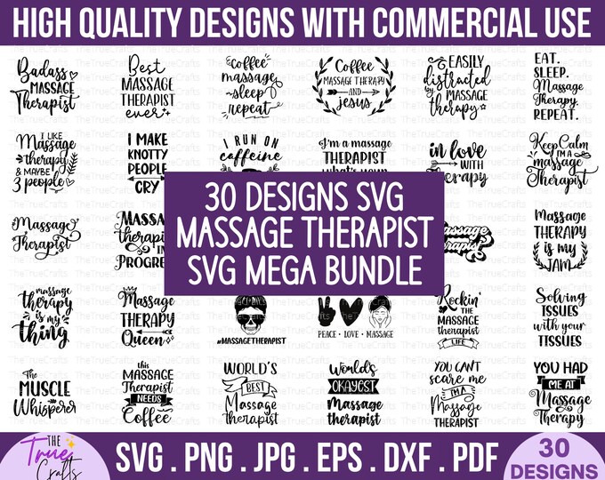 Massage Therapist Svg Bundle - Funny Massage Therapy Svg, Liscensed ...