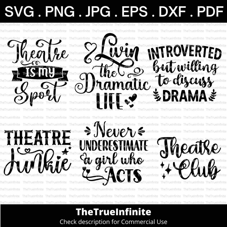 Drama Theater Svg Bundle Theatre Svg Broadway Actor - Etsy