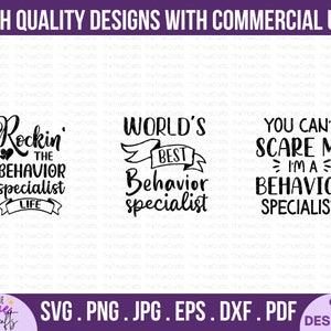 Behavior Specialist Svg Bundle funny Cognitive Behavioral Therapy Svg ...