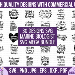Marine Biologist Svg Bundle Funny Marine Biology Svg, Biologist ...