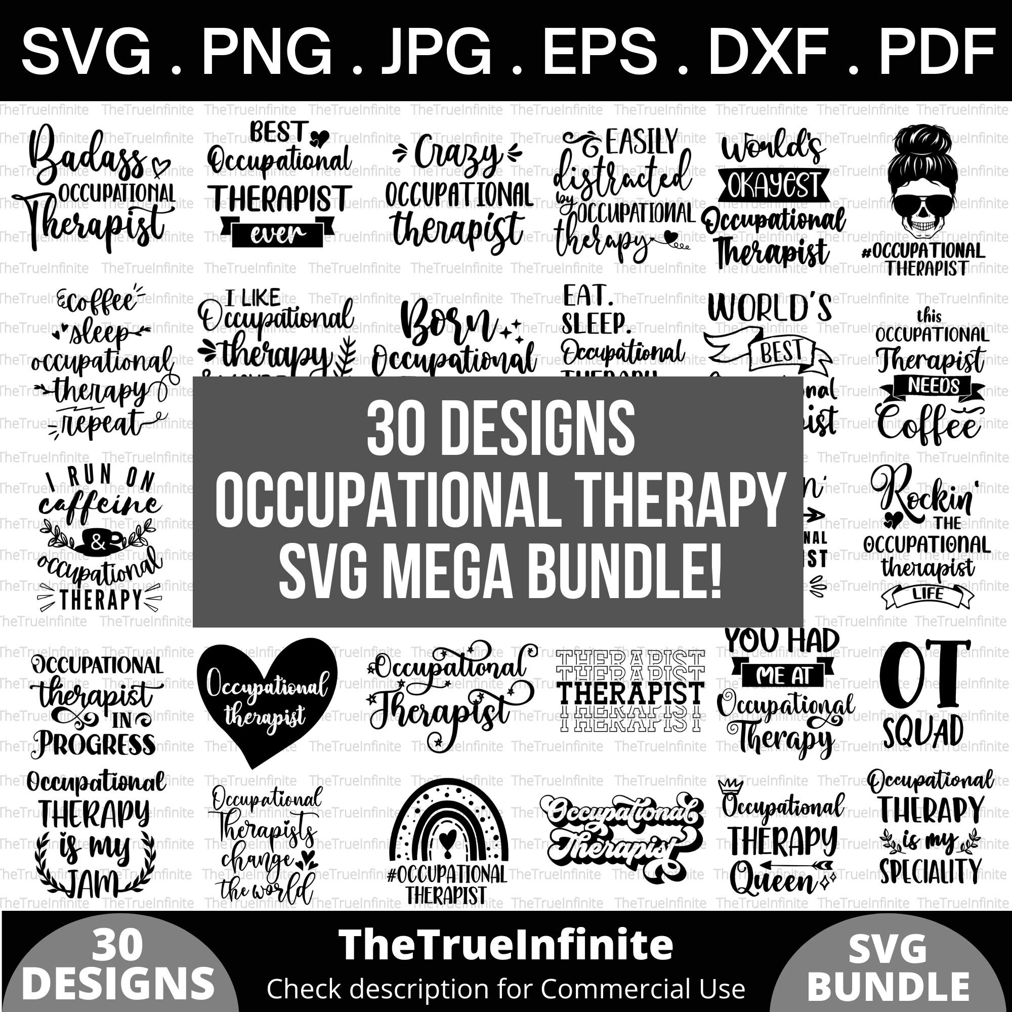 Occupational Therapist Svg Bundle Funny Occupational Therapy - Etsy