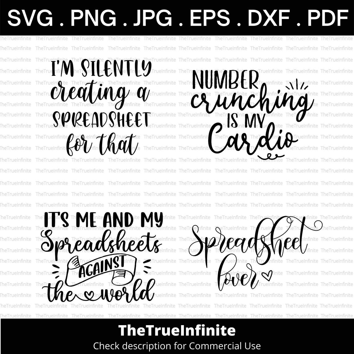 Spreadsheet Lover Svg Bundle Spreadsheet Svg Funny CPA Svg - Etsy