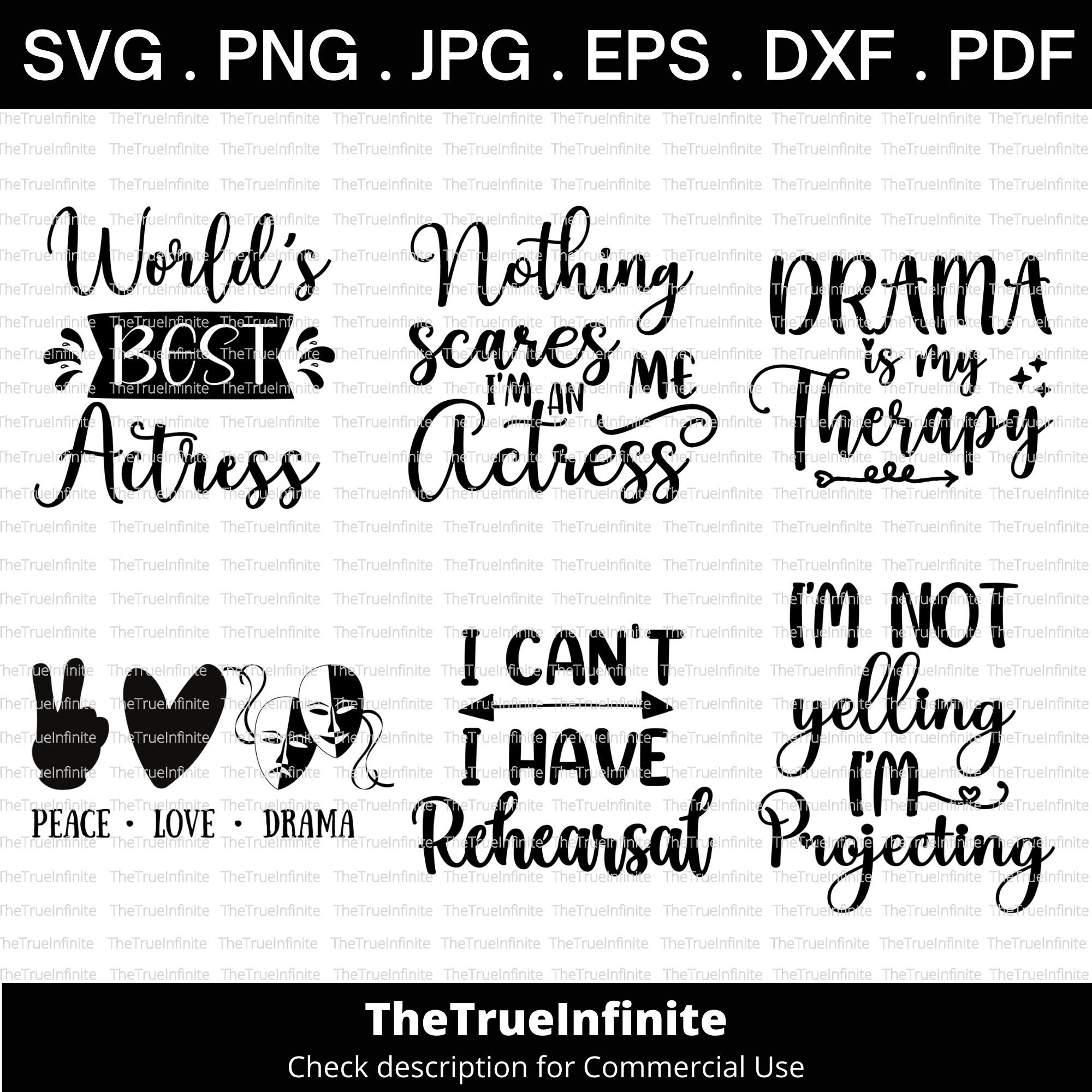 Drama Theater Svg Bundle Theatre Svg Broadway Actor - Etsy