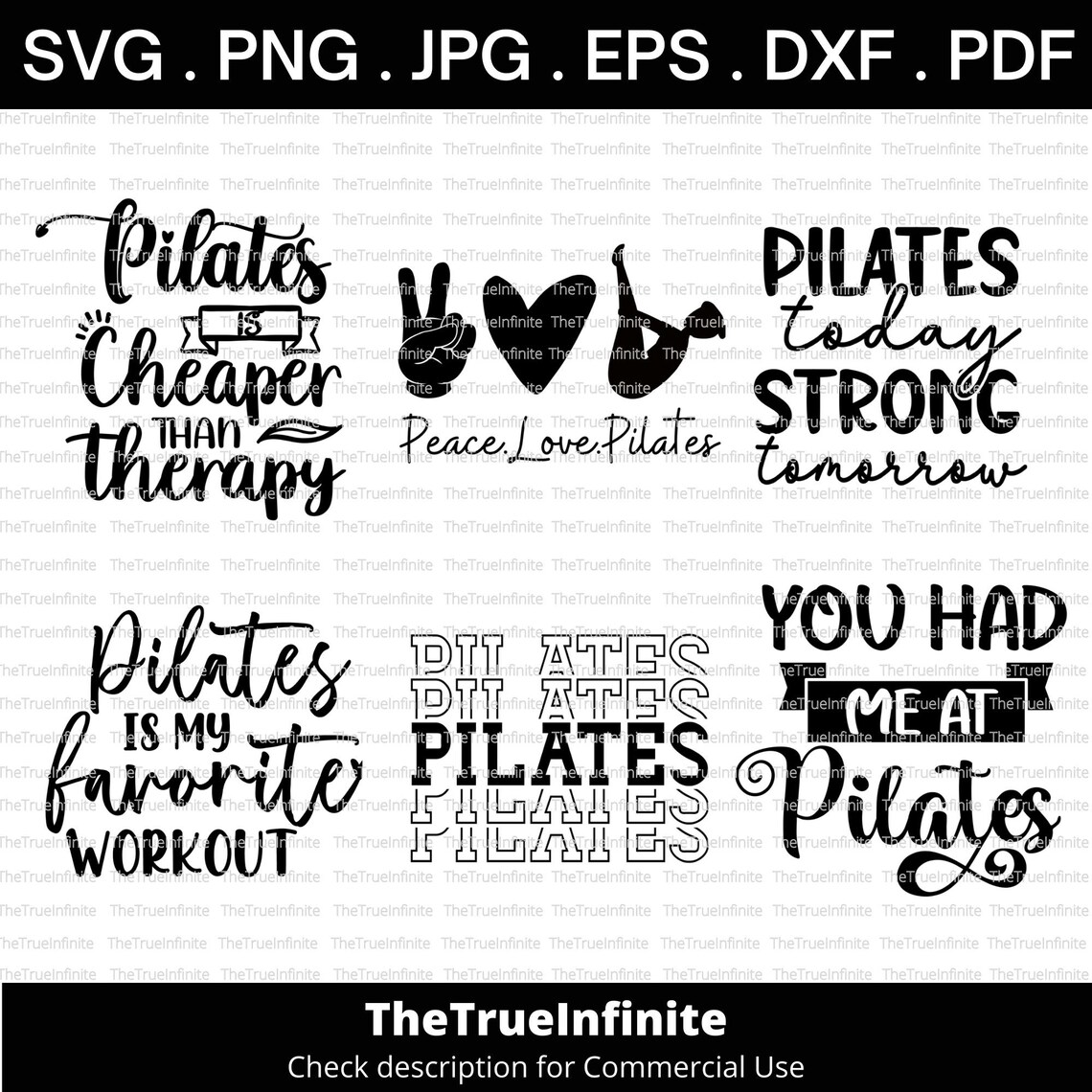 Pilates Svg Bundle Funny Women Workout Exercise Pilates - Etsy