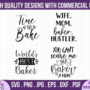 Baker Svg Mega Bundle Baking Lover Svg Bundle, Cookie Baker, Funny ...
