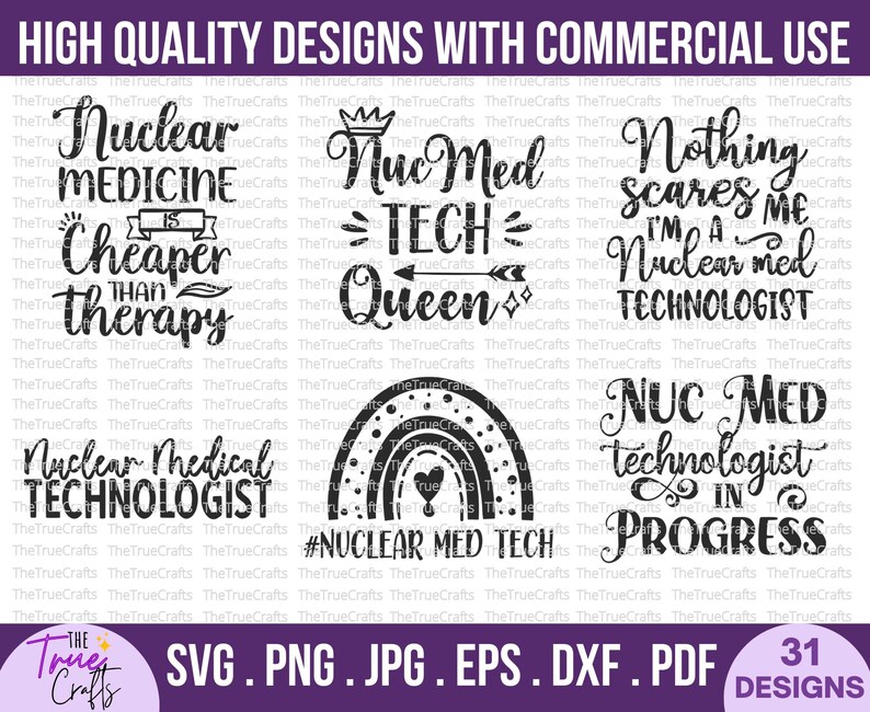 Nuclear Medicine Technologist Svg Bundle - Etsy