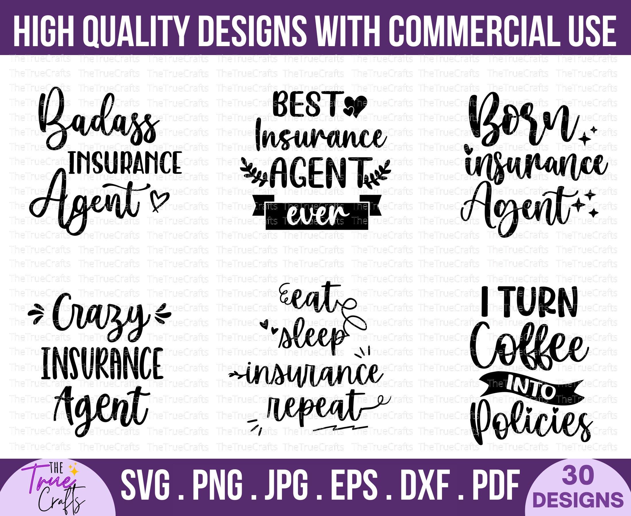 Insurance Agent SVG MEGA Bundle Funny Sales Agent Gift - Etsy